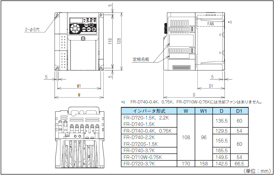FR-D720-3.7K三菱・日立・東芝・富士・安川のインバーター販売/新興電機株式会社